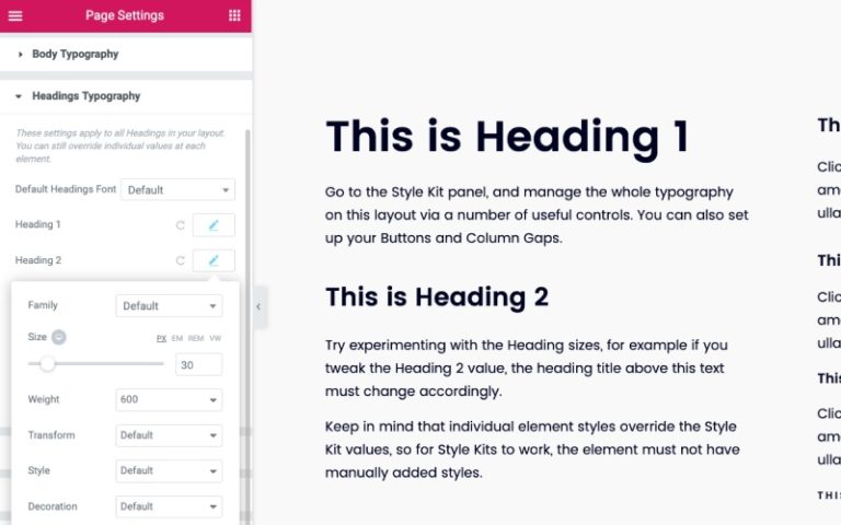 How to globally manage typography in Elementor Hello Theme - Analog WP
