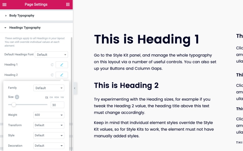 How to globally manage typography in Elementor Hello Theme - AnalogWP